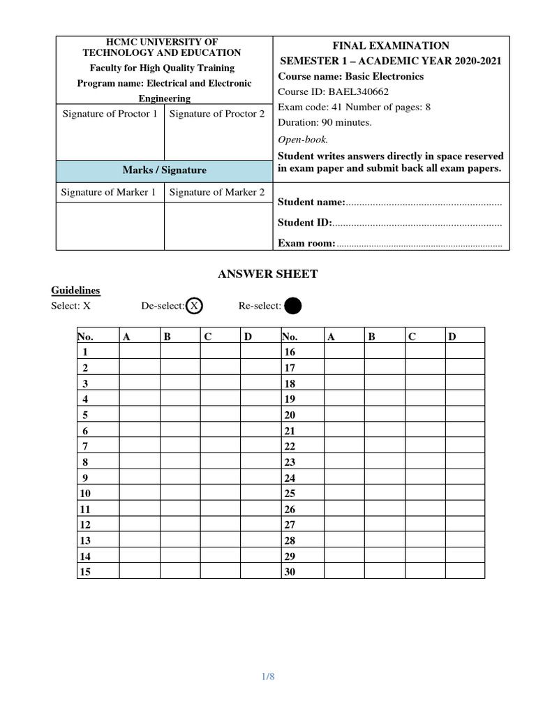 T4 1st Semester Midterm 01 | PDF | Bipolar Junction Transistor | Field ...