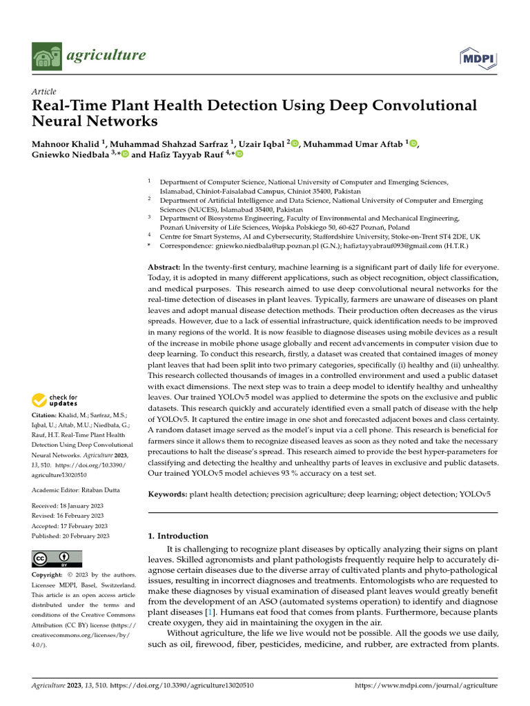 BP-1-RealTime Plant Health Detection-Deep CNN | PDF | Deep Learning ...