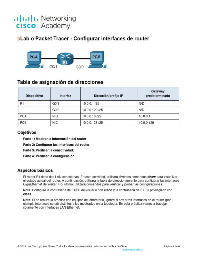 Práctica 12 - Configure Los Interfaces Del Router SECCION 24 v2 LLAMUCA ...
