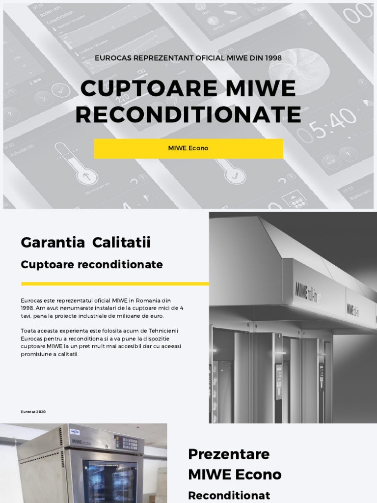 Miwe Econo 10 Cu Dospitor | PDF