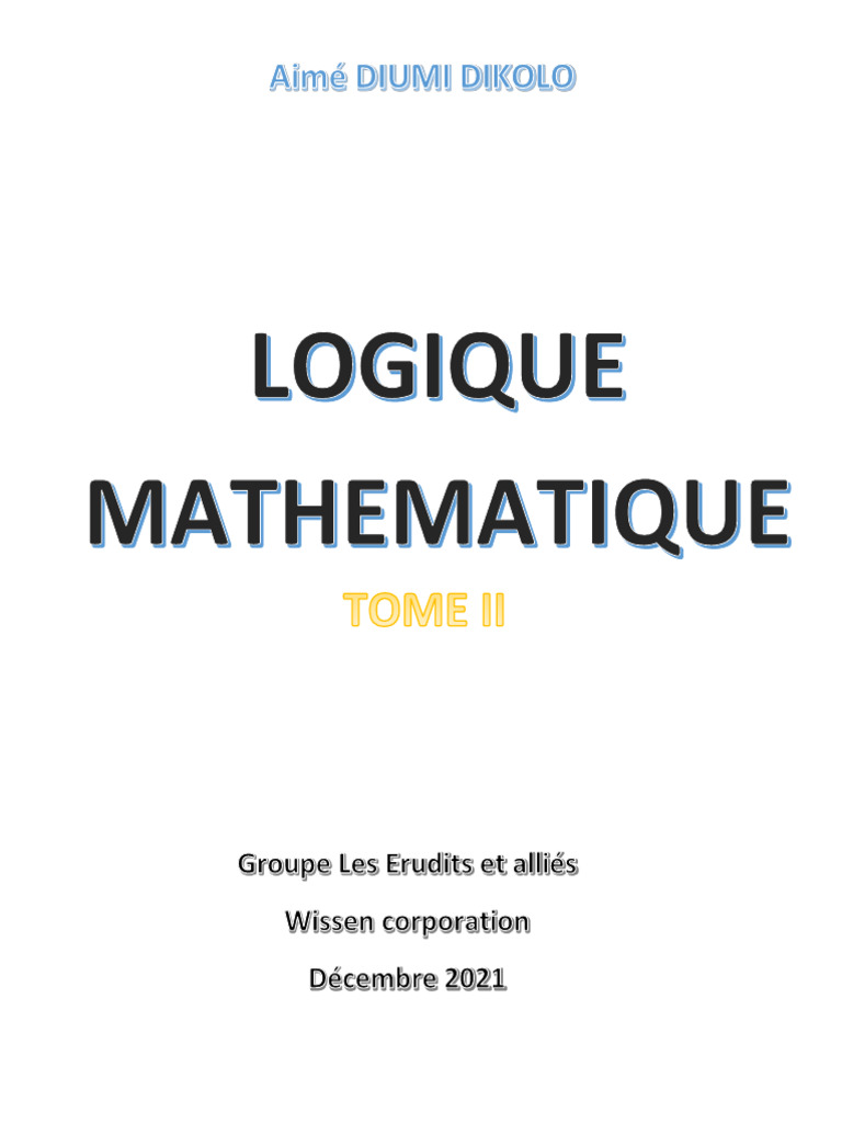 Logique Math 2-2 | PDF