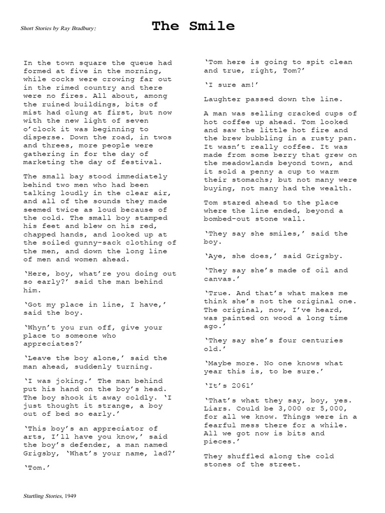 Ray Bradbury_The Smile | PDF