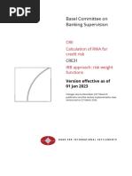 RWA Calculation for Credit Risk Under IRB | PDF | Financial Risk | Banks