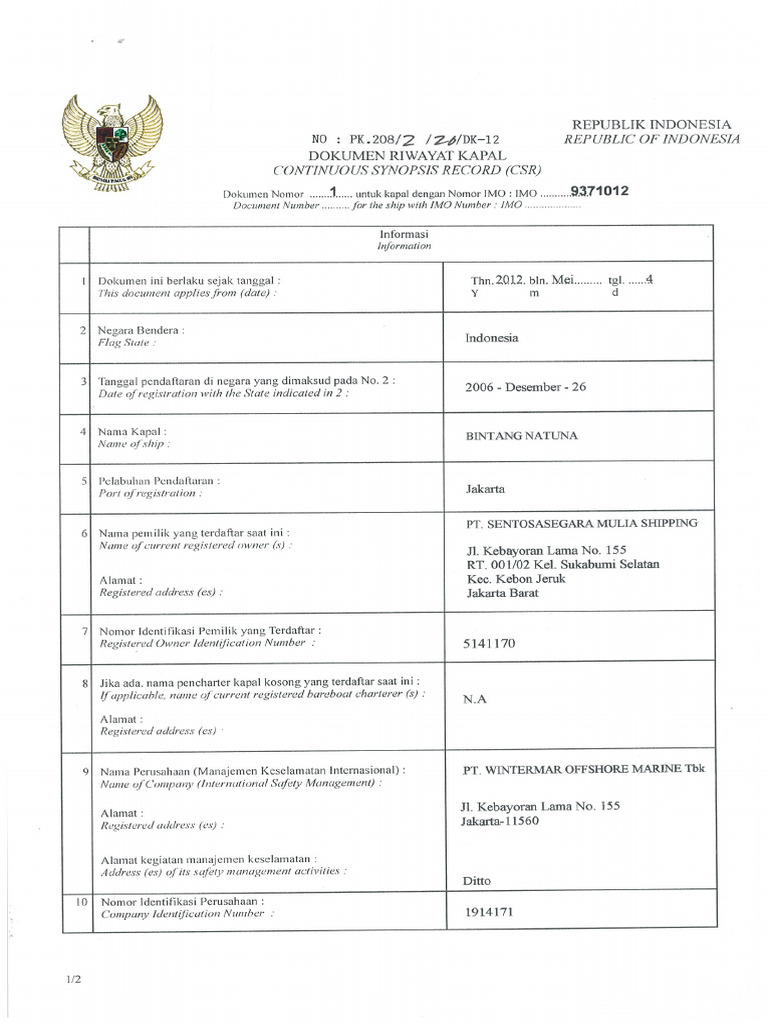 20210204104536.continuous Synopsis Record (CSR) | PDF