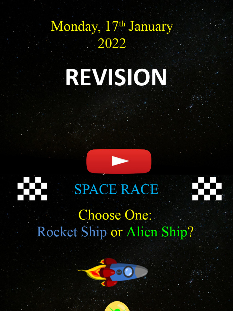 Space Race and Word Games | PDF