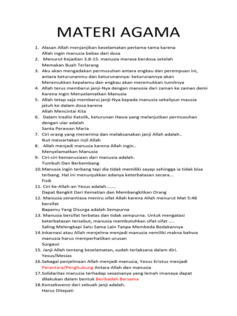Materi Agama | PDF