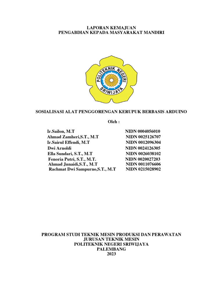 Laporan Kemajuan Pengabdian | PDF