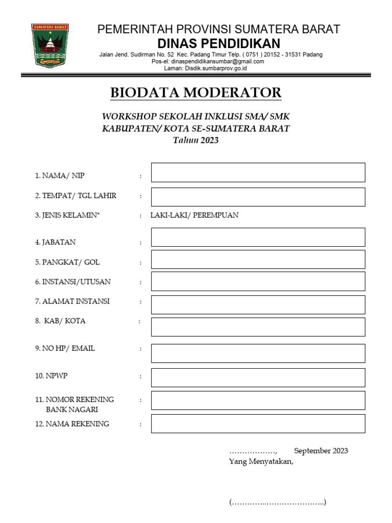 biodata MODERATOR + MC | PDF