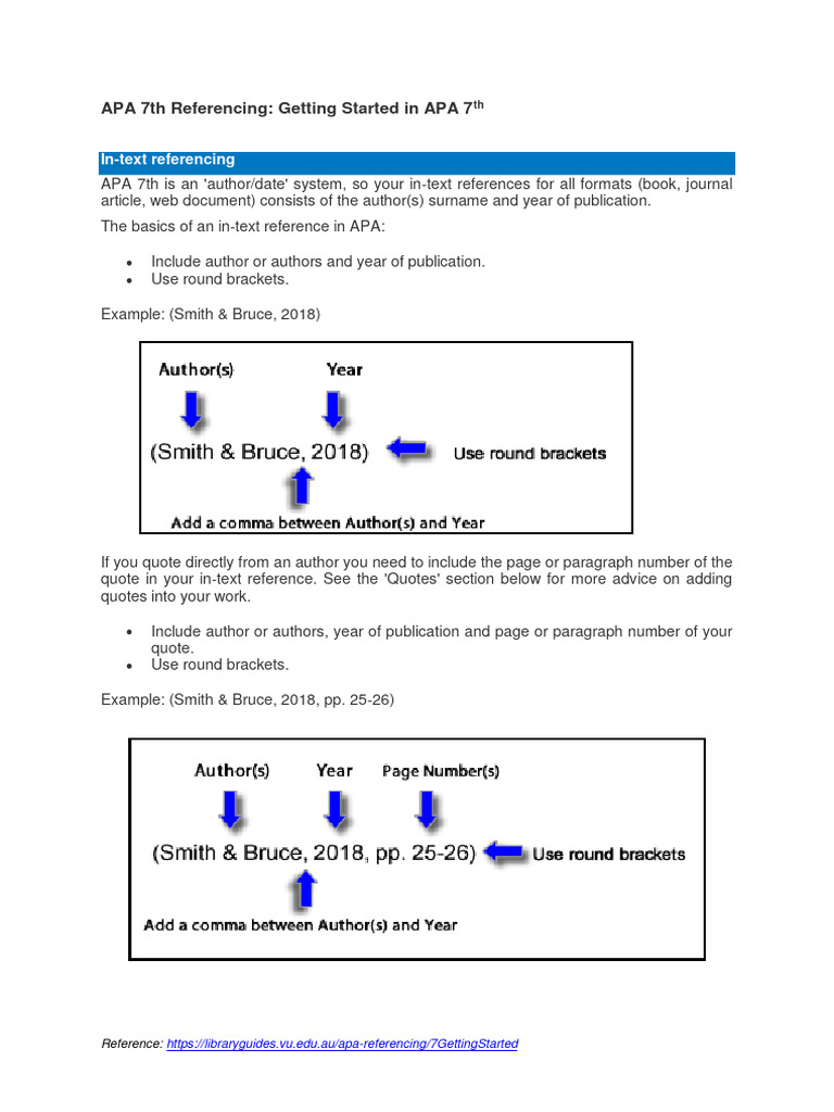 APA 7th Referencing | PDF