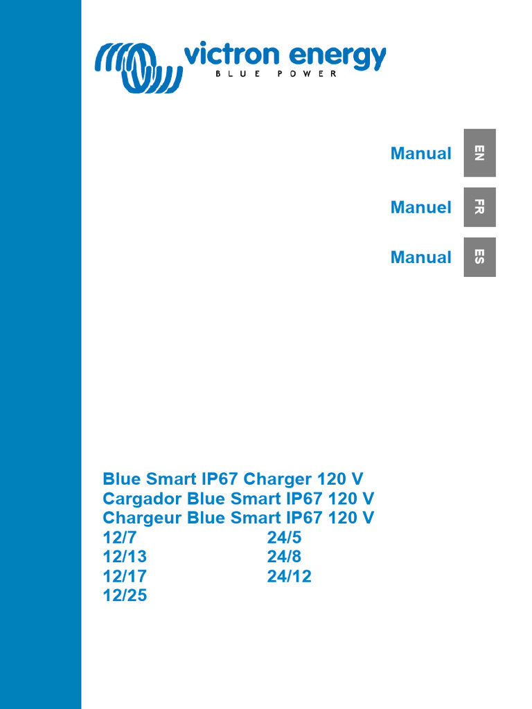 Blue Smart IP67 Charger Manual | PDF | Battery Charger | Rechargeable ...