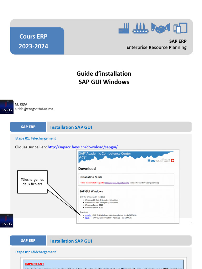Guide SAP GUI pour étudiants ERP | PDF