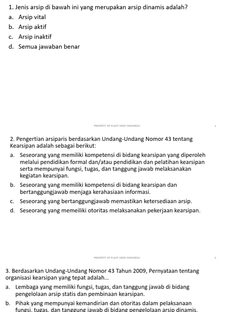 Latihan Soal SKB | PDF