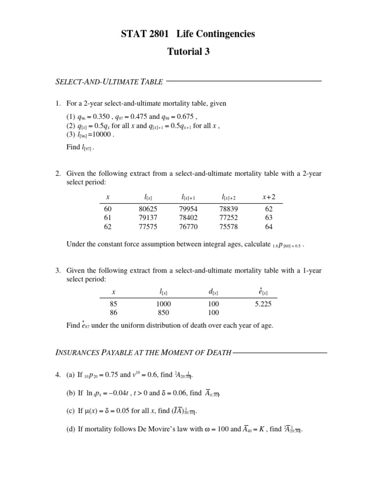 Tutorial 3 (Solution) | PDF