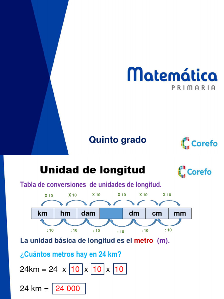 Medidas de Longitud para Quinto Grado | PDF