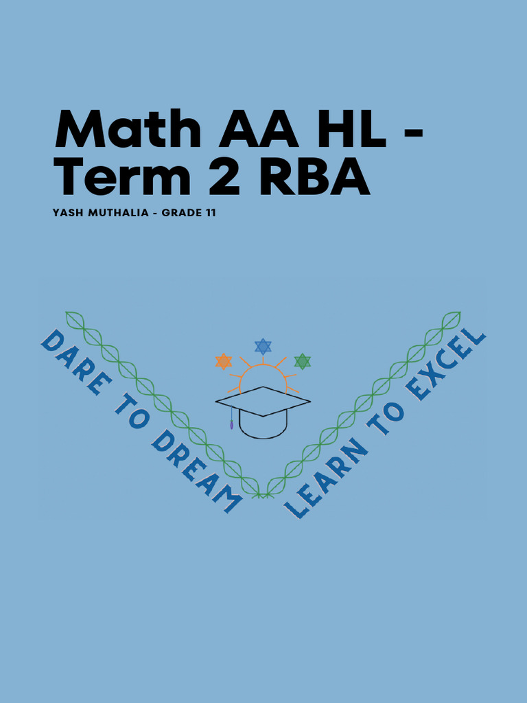 Math RBA Term 2 | PDF