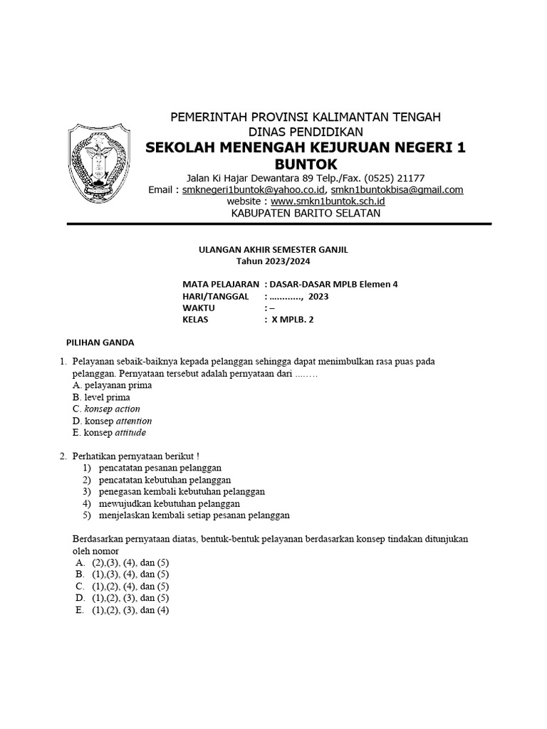 Dasar-Dasar MPLB-Elemen. 4 ..... (KLS X MPLB. 2) | PDF