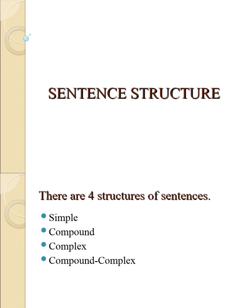 Four Sentence Types Lesson | PDF