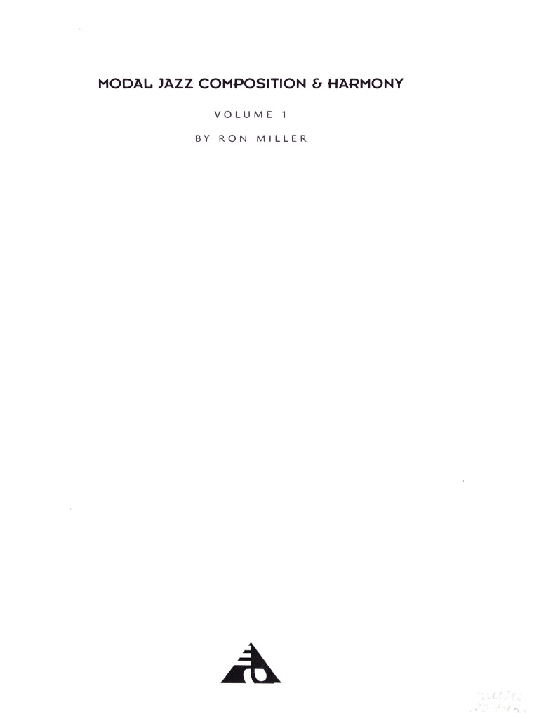 Mus Modal Jazz Composition Harmony MT40M61996 (001 058) | PDF