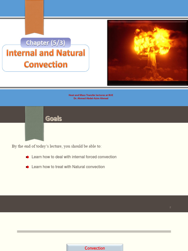 CH 5 - 3 Internal and Natural Convection | PDF | Heat Transfer | Convection