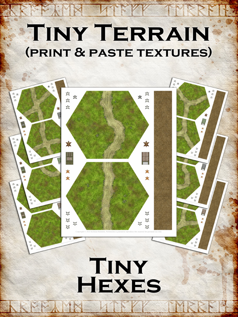 Print & Paste Textures Tiny Hexes | PDF