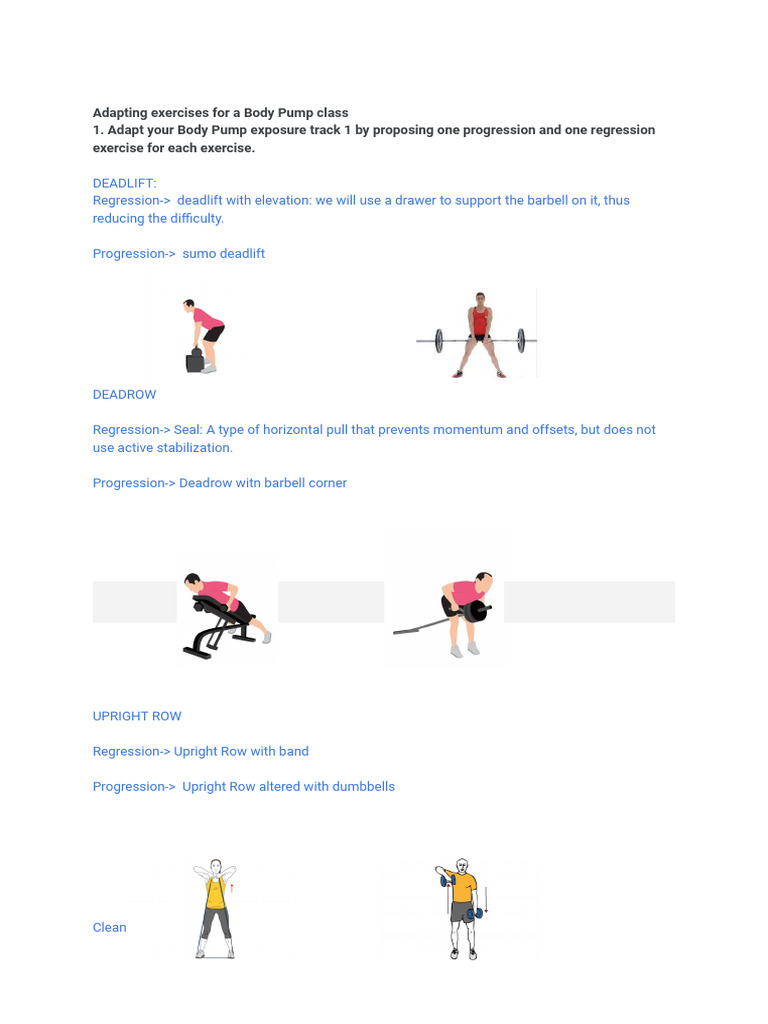 Exercises With Progression | PDF