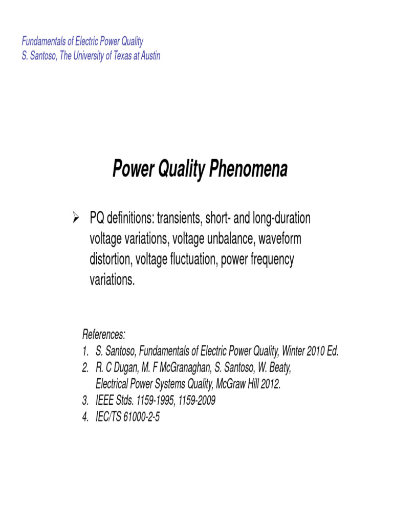 Power Quality Essentials for Engineers | PDF | Metrology | Computer ...