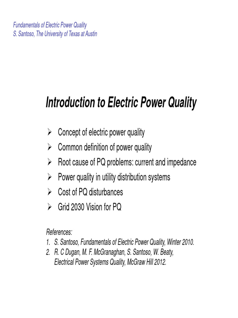 Understanding Electric Power Quality | PDF