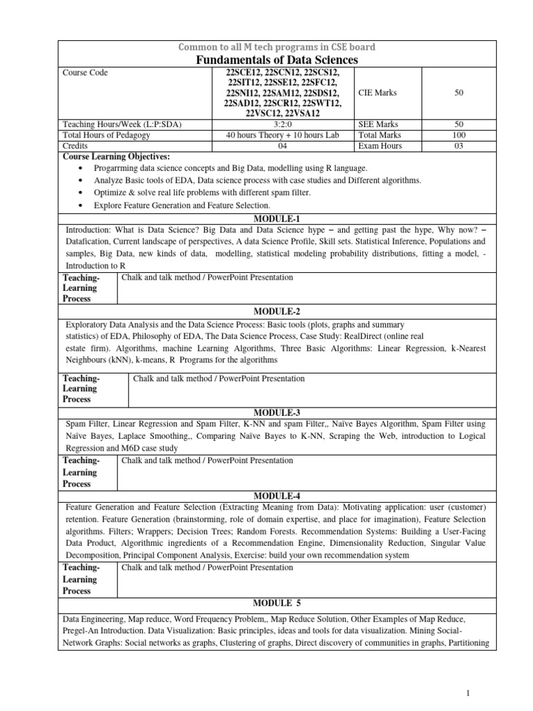 FODS | Download Free PDF | Engineering | Statistics