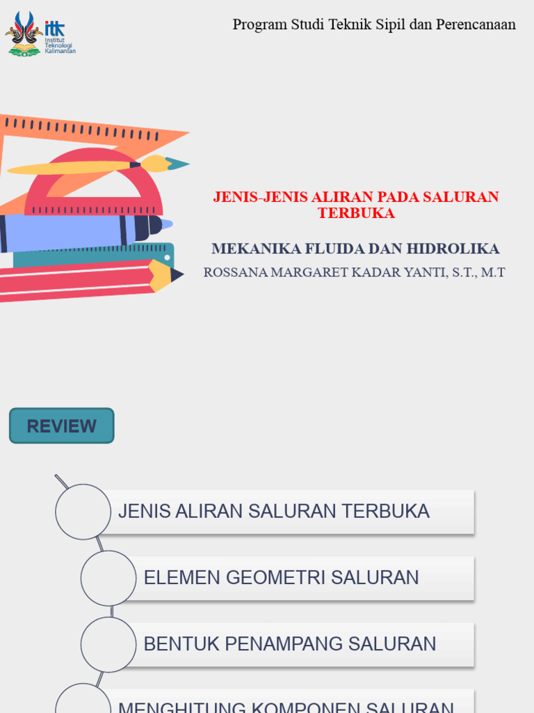 Jenis-jenis Aliran Pada Saluran Terbuka (1) | PDF