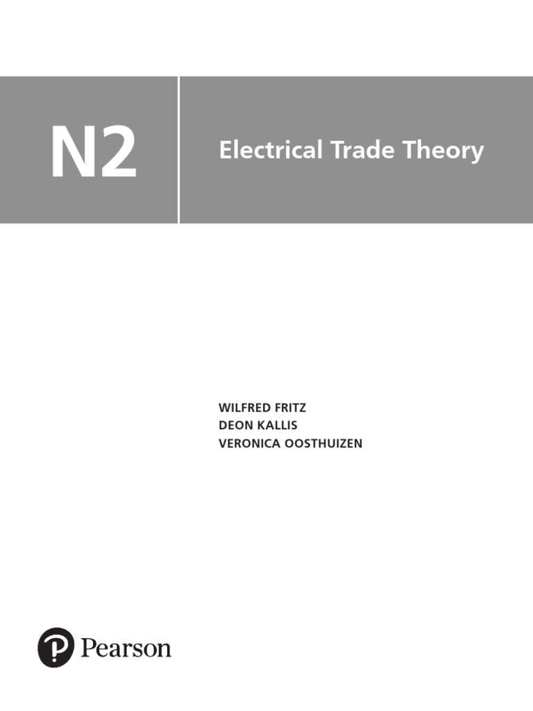Electrical Trade Theory N2 Sample Chapter | PDF | Electric Motor | Relay