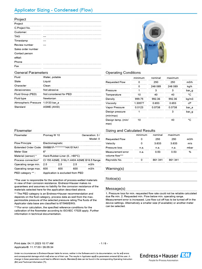 Sizing FLO 5WBB 20231104T101703Z003 | PDF | Flow Measurement | Fluid ...