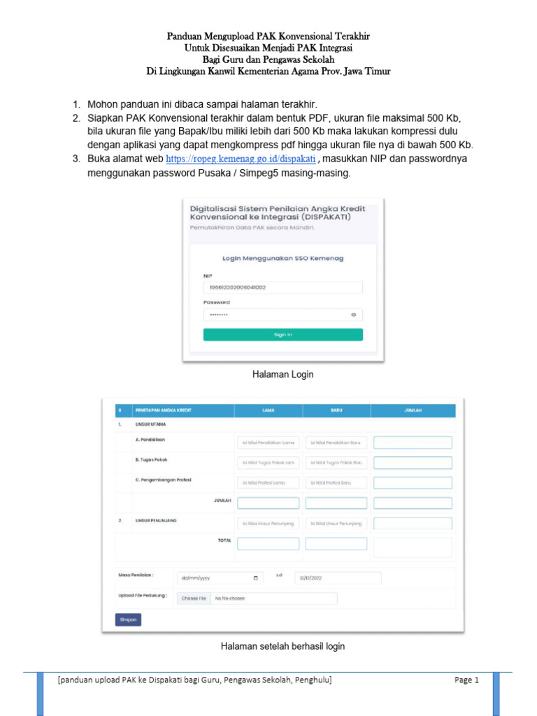 Panduan Mengupload PAK Konvensional Terakhir | PDF Panduan Mengupload PAK Konvensional Terakhir | PDF