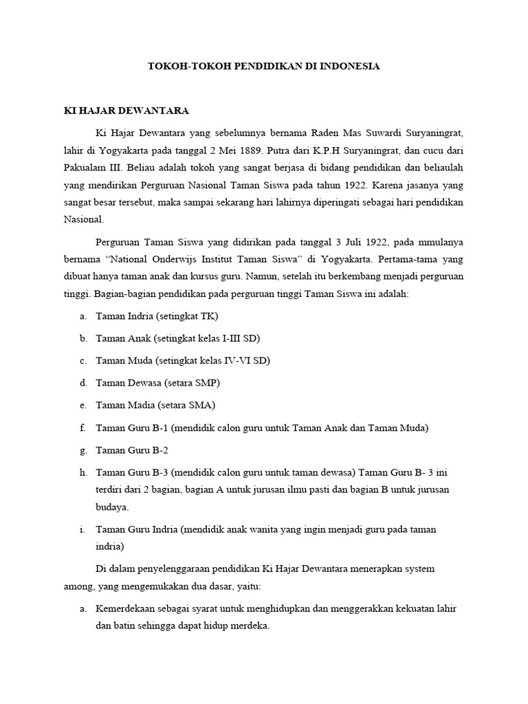 Materi Tokoh Pendidikan | PDF
