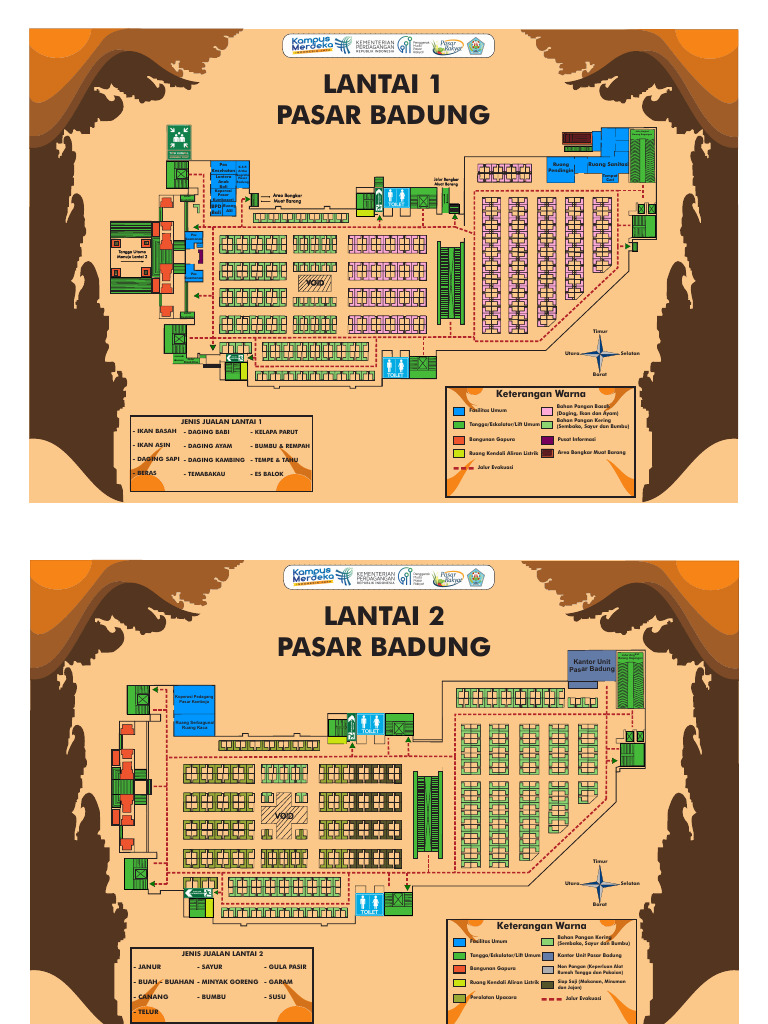 Denah Pasar Badung FIX | PDF