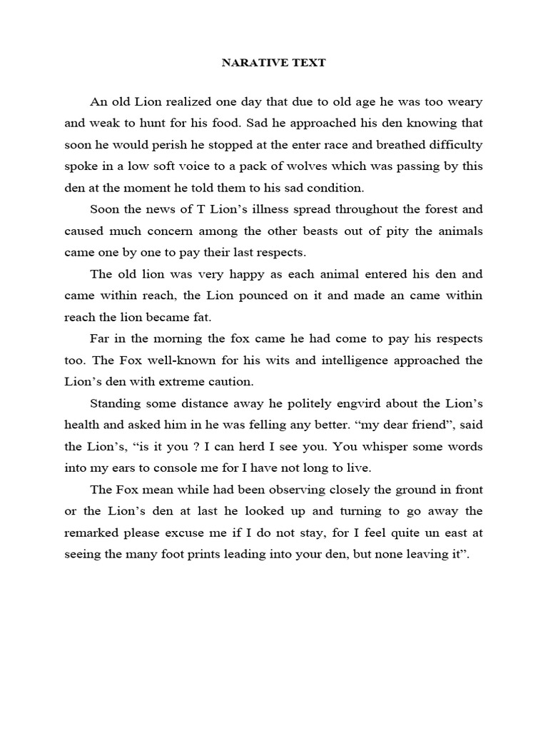 Narative Text | PDF