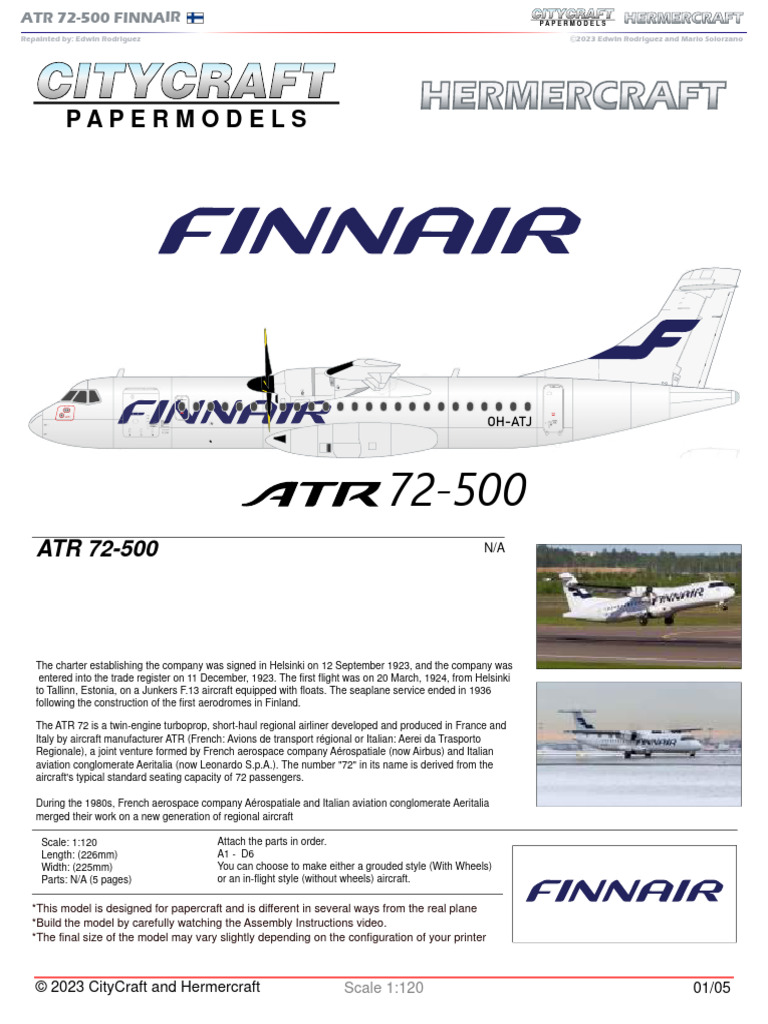 Papermodels: © 2023 Citycraft and Hermercraft 01/05 | PDF | Aviation ...