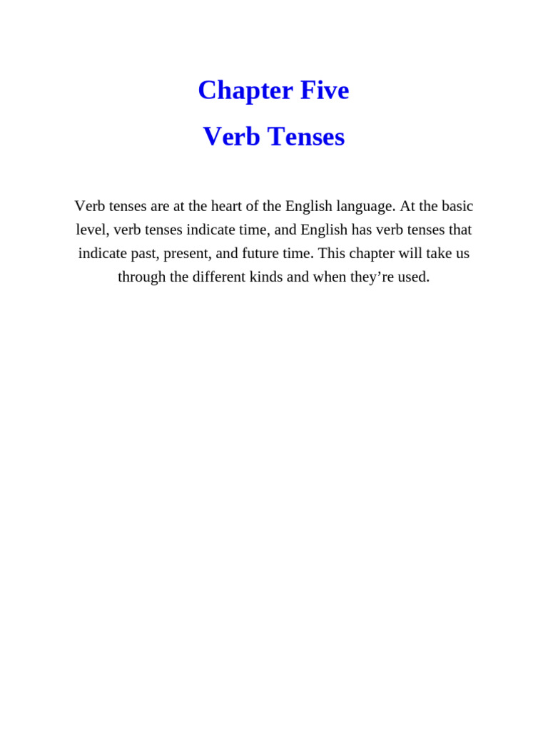 Verb Tenses | PDF | Verb | Grammatical Tense