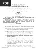 Cebu City Council Resolution No. 2480 _ Revised Omnibus Tax Ordinance ...
