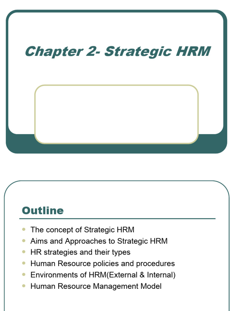 Strategic HRM Concepts and Approaches | PDF | Human Resource Management ...
