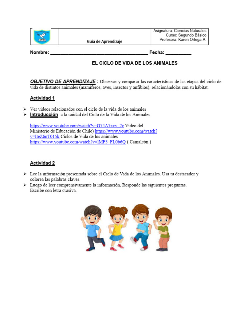 Ciclo de Vida de los Animales para Niños | PDF | Lepidópteros