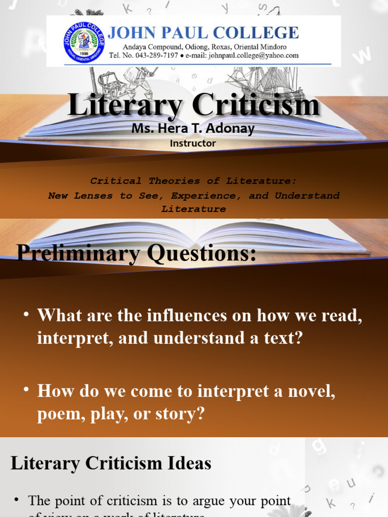 Literary Criticism: Analyzing Texts | PDF | Id | Sigmund Freud