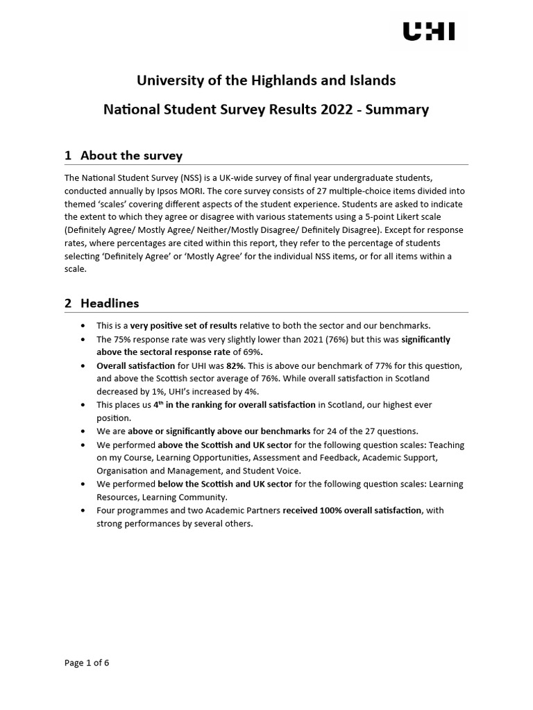 NSS 2022 Brief Report | PDF