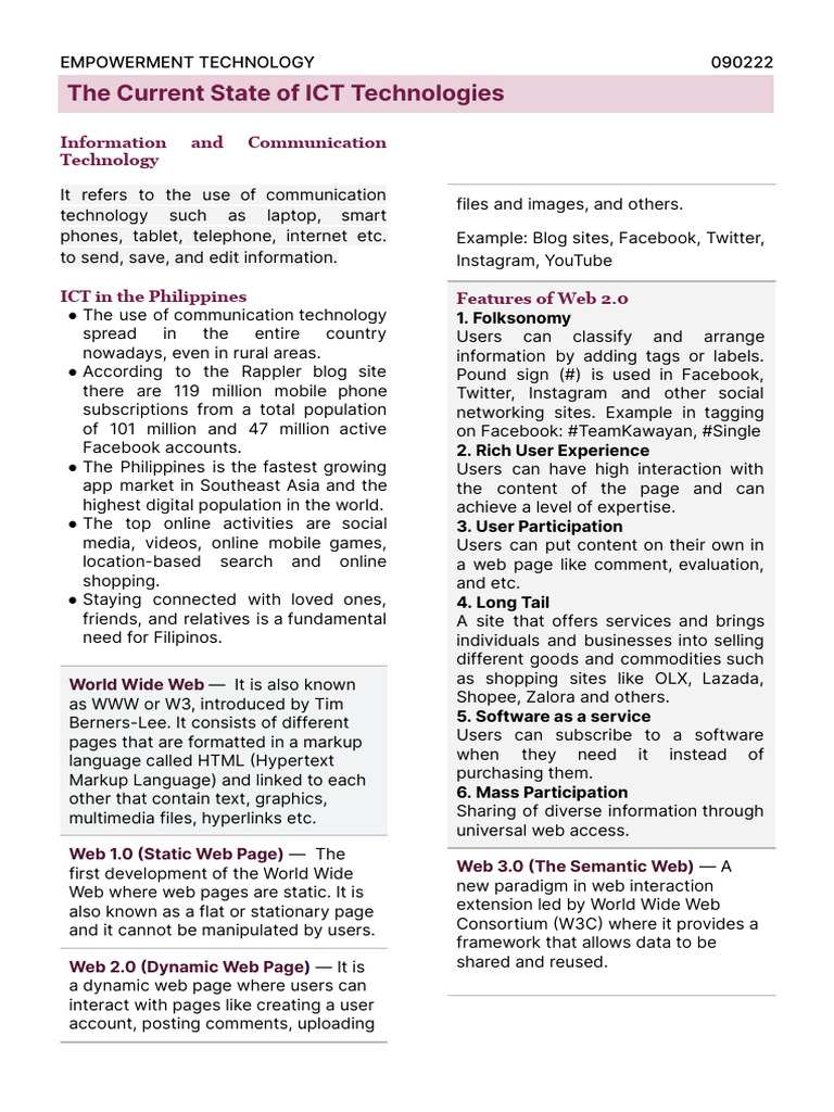 q1 Emptech Notes (To Format) | PDF