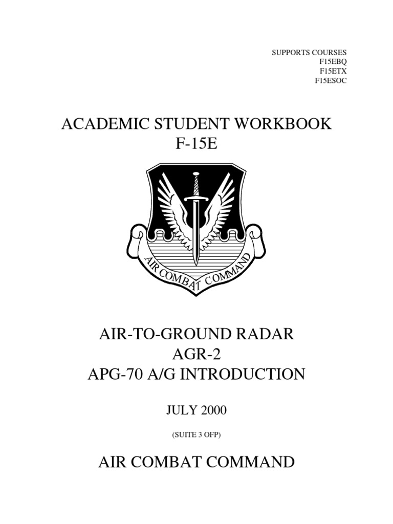 AGR-2 APG 70 Intro | PDF | Military Technology | Microwave Technology
