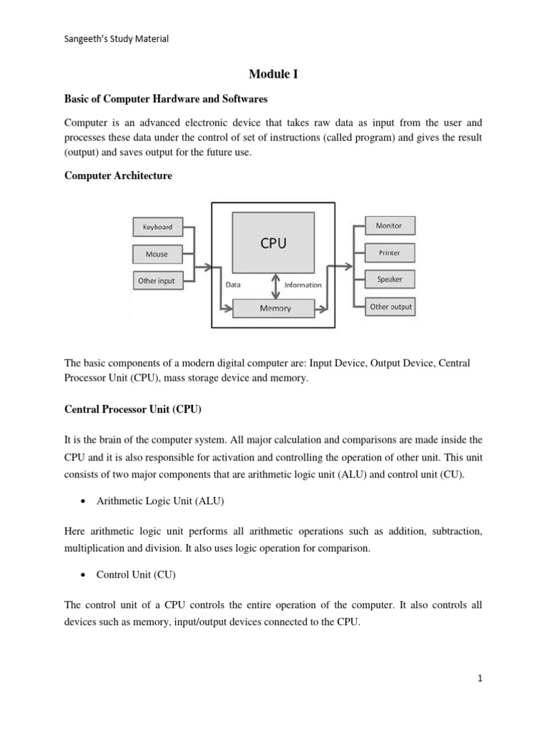 EST102 Module 1-1 | Download Free PDF | Computer Data Storage | Assembly Language