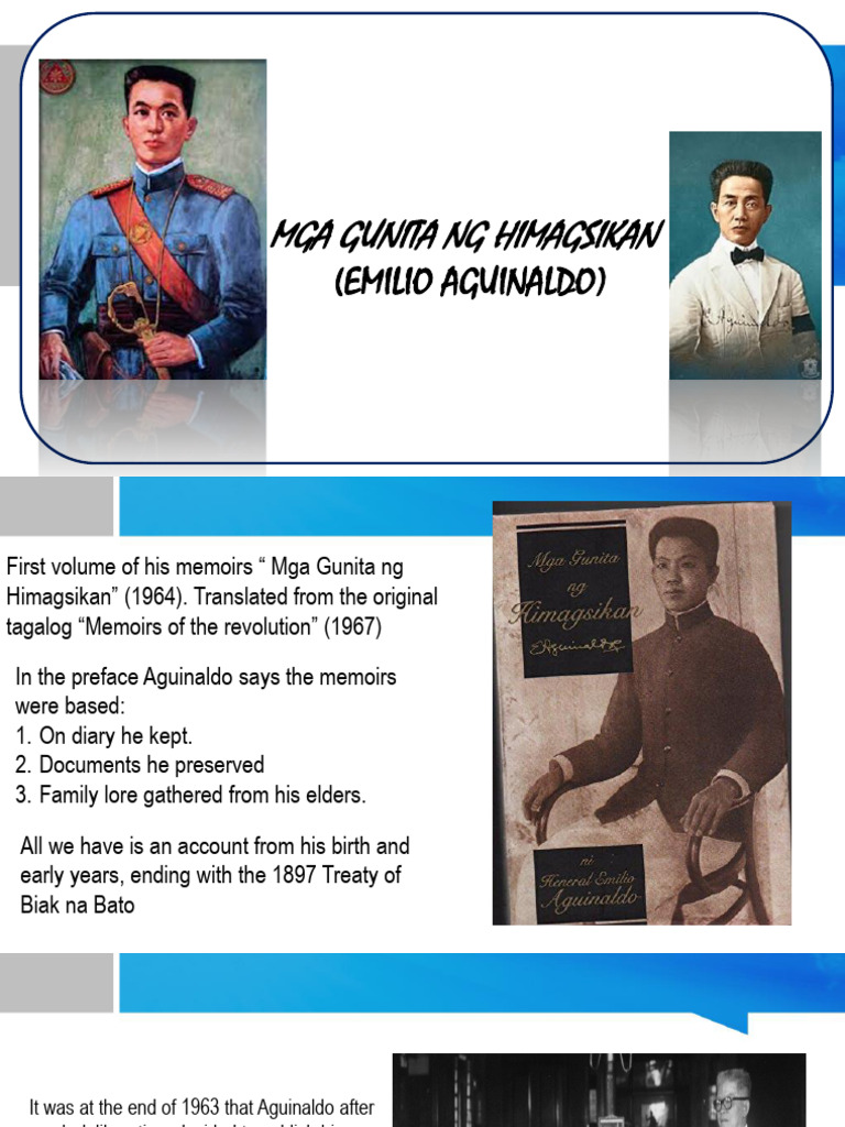 Module 3 Primary Source Mga Gunita NG Himagsikan Emilio Aguinaldo | PDF | Philippines