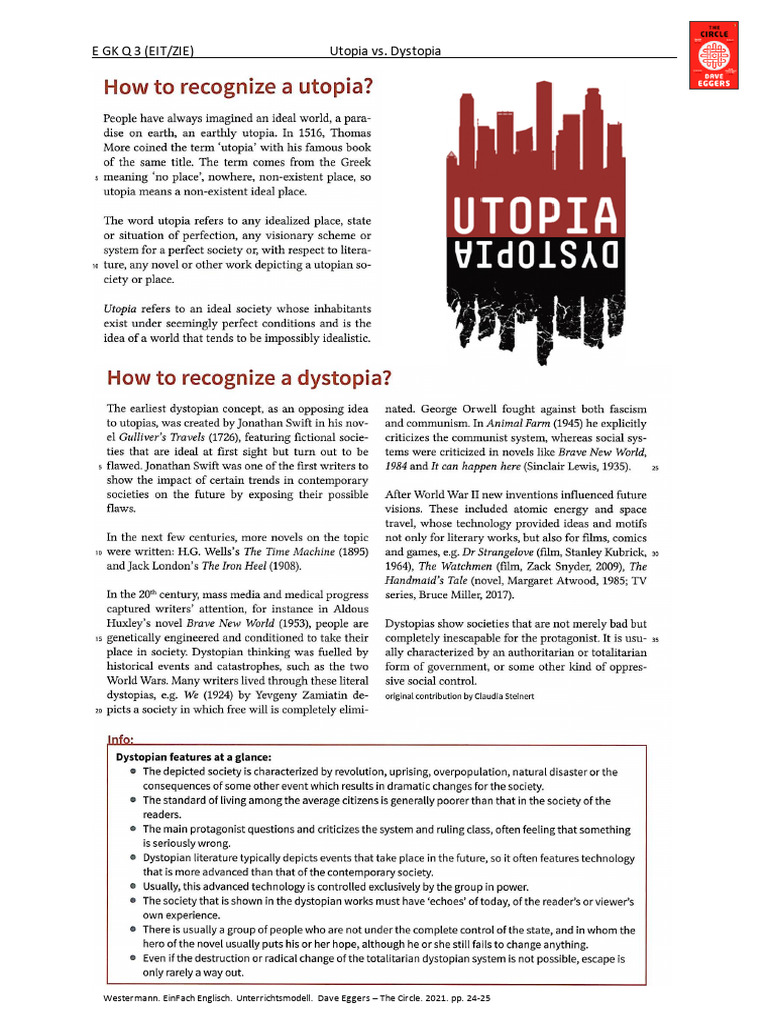 02 The Circle - Utopia Vs Dystopia | PDF