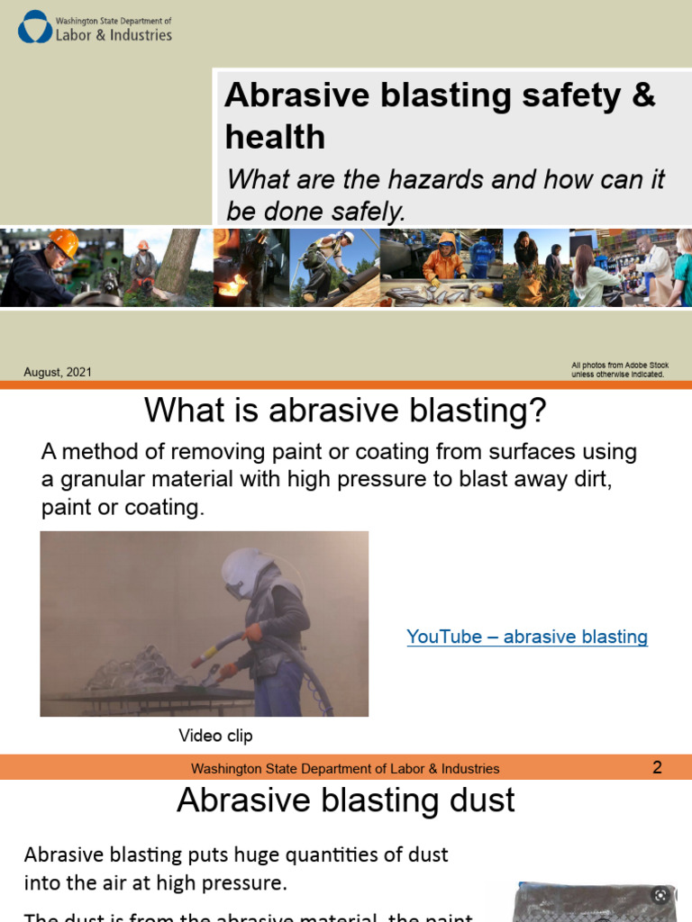 Abrasive Blasting Pdf Building Materials Secondary Sector Of The