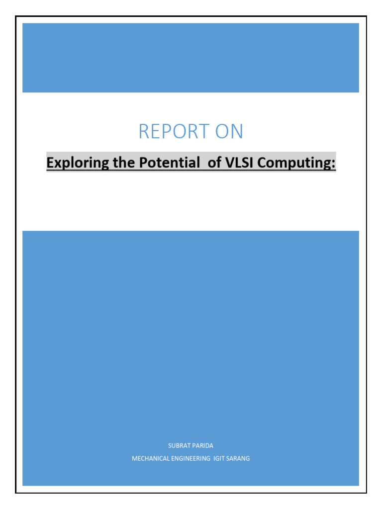 Exploring The Potential of VLSI Computing | PDF | Integrated Circuit | Computing