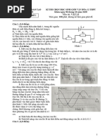 đề hsg lý cụm 2024-2025 | PDF